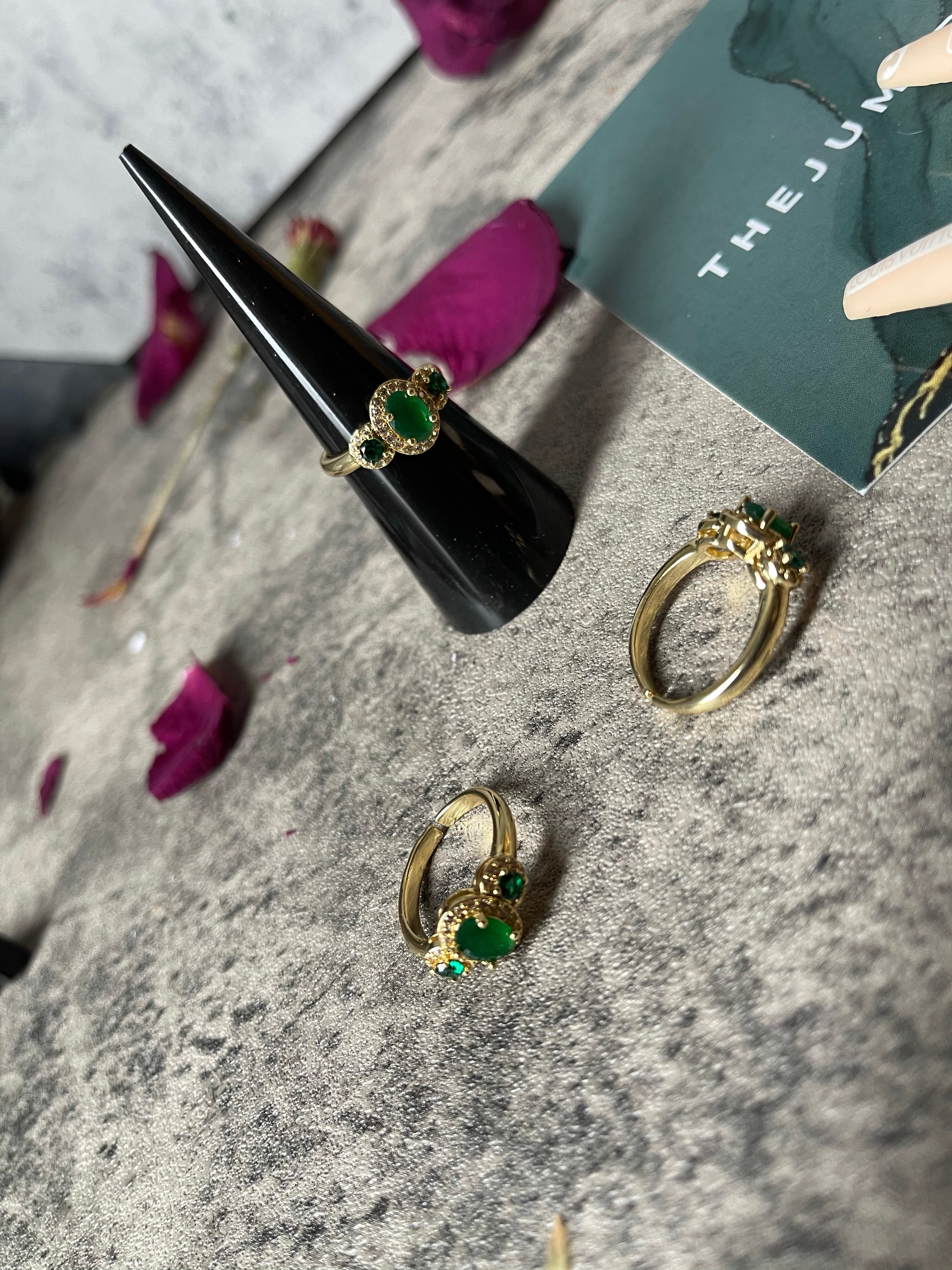 Salma Ring (Ruby/Emerald) – thejumabrand